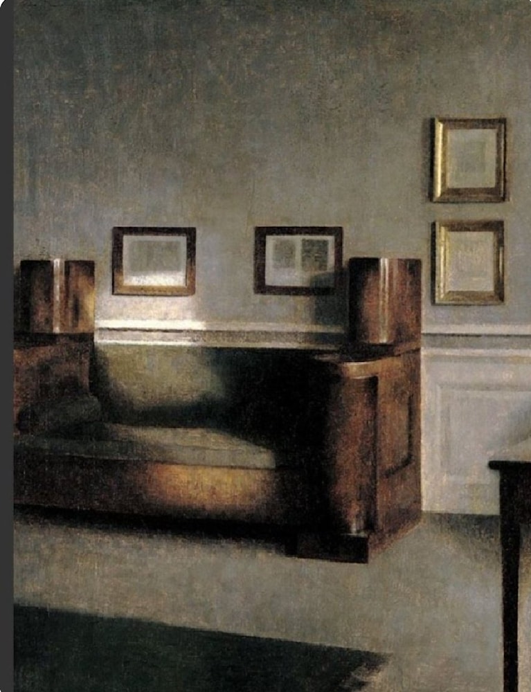 Sunshine, Drawing Room by Vilhelm Hammershoi - Art Renewal Center