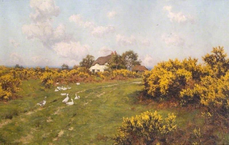 Gorse on a Berkshire Common by Edward Wilkins Waite - Art Renewal Center