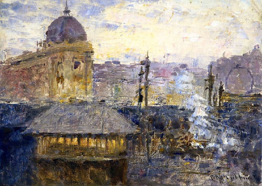 Flinders Street Railway Station by Frederick McCubbin - Art Renewal Center