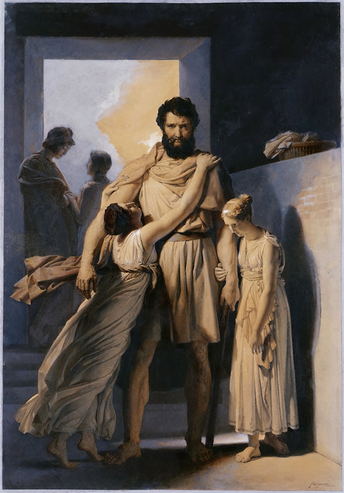 Oedipus' Fury by Alexandre Evariste Fragonard - 2 images - Art Renewal Center