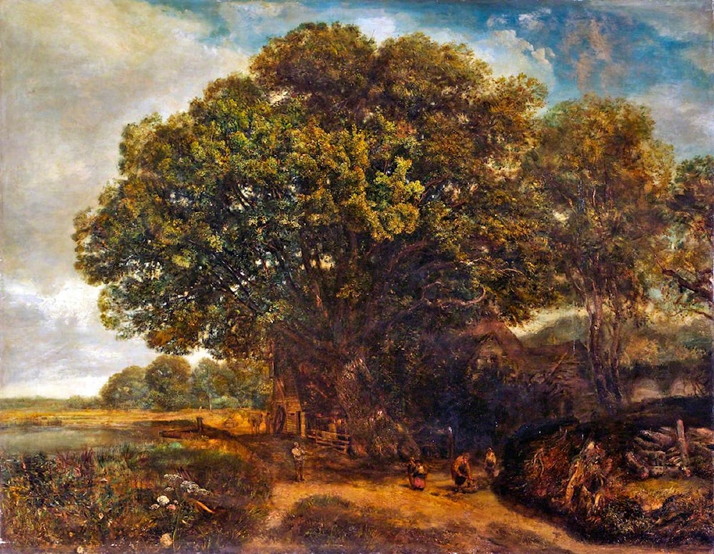 Huge Oak that O'ershadows the Mill by Henry Mark Anthony - Art Renewal ...