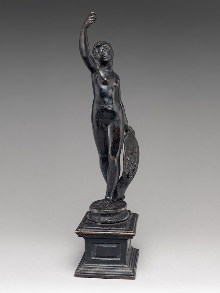 Minerva with Shield by Benvenuto Cellini - 2 images - Art Renewal Center