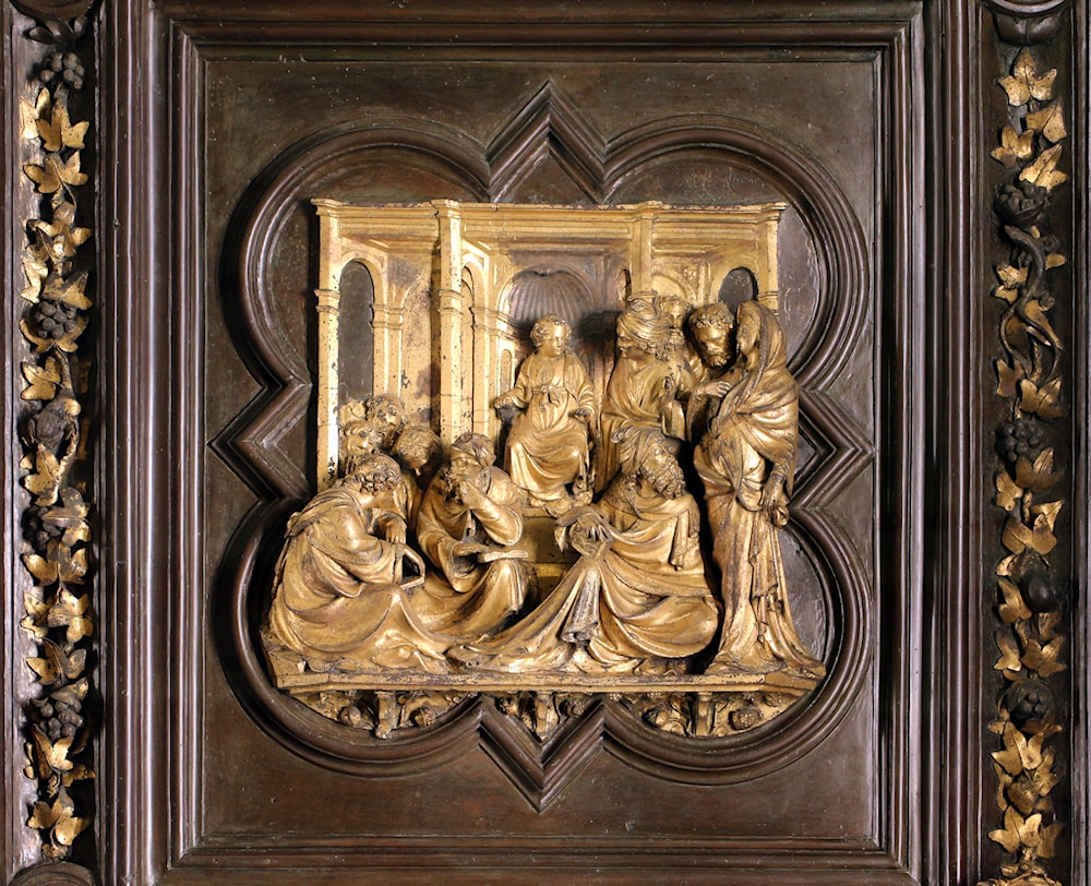 North Door: Dispute Among the Doctors by Lorenzo Ghiberti - Art Renewal ...