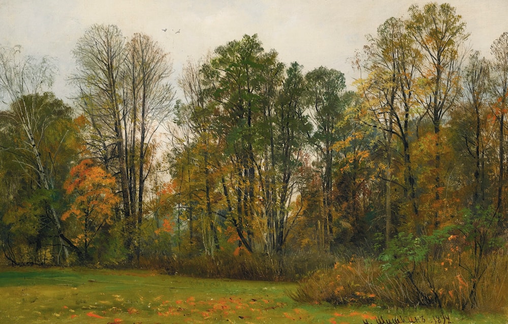 Autumn by Ivan Shishkin - Art Renewal Center