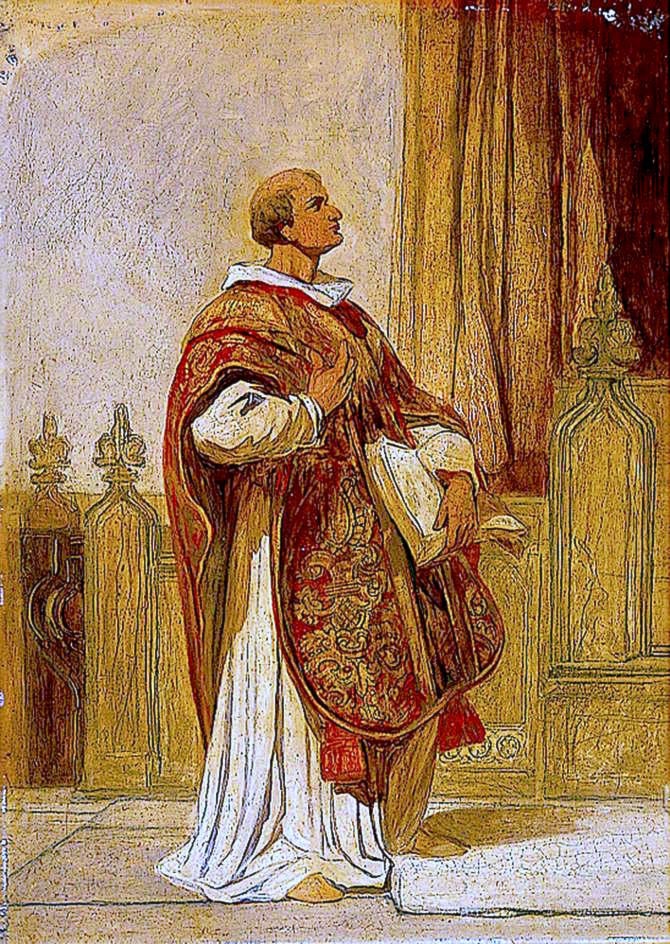 An Ecclesiastic by John Sell Cotman - Art Renewal Center