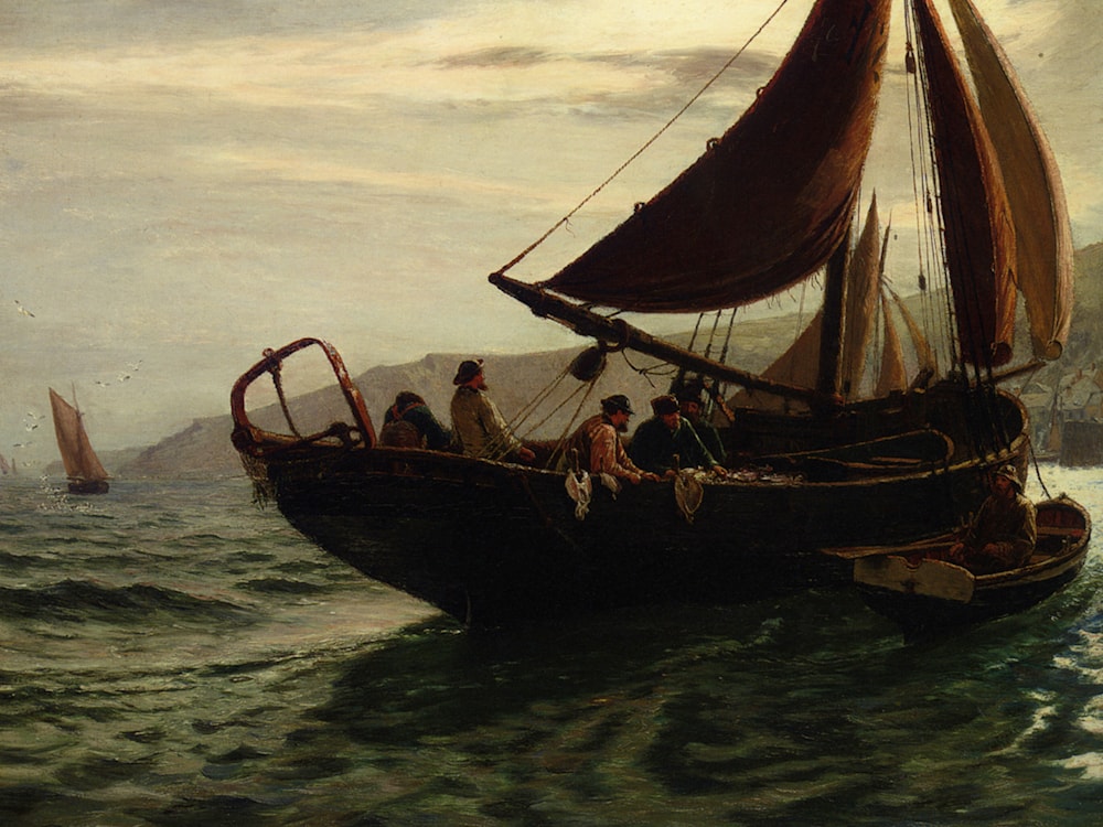 The Trawler by Charles Napier Hemy - Art Renewal Center