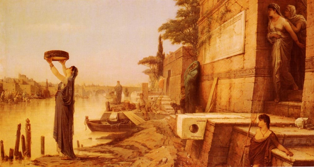 La Vestale Tuccia by Louis Hector Leroux - Art Renewal Center