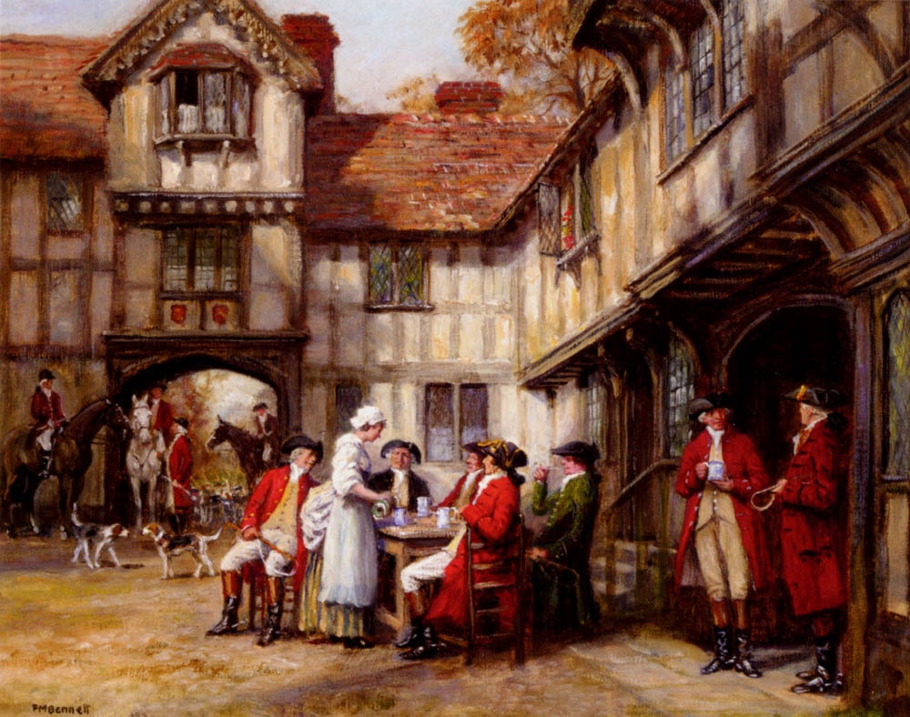 A Hunting Morning by Frank Moss Bennett - Art Renewal Center