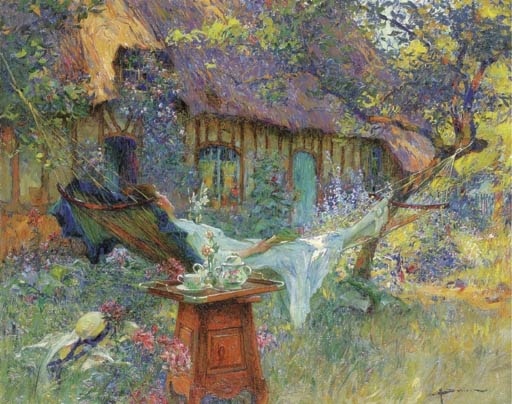 A Lazy Afternoon by Henri-Gaston Darien - Art Renewal Center