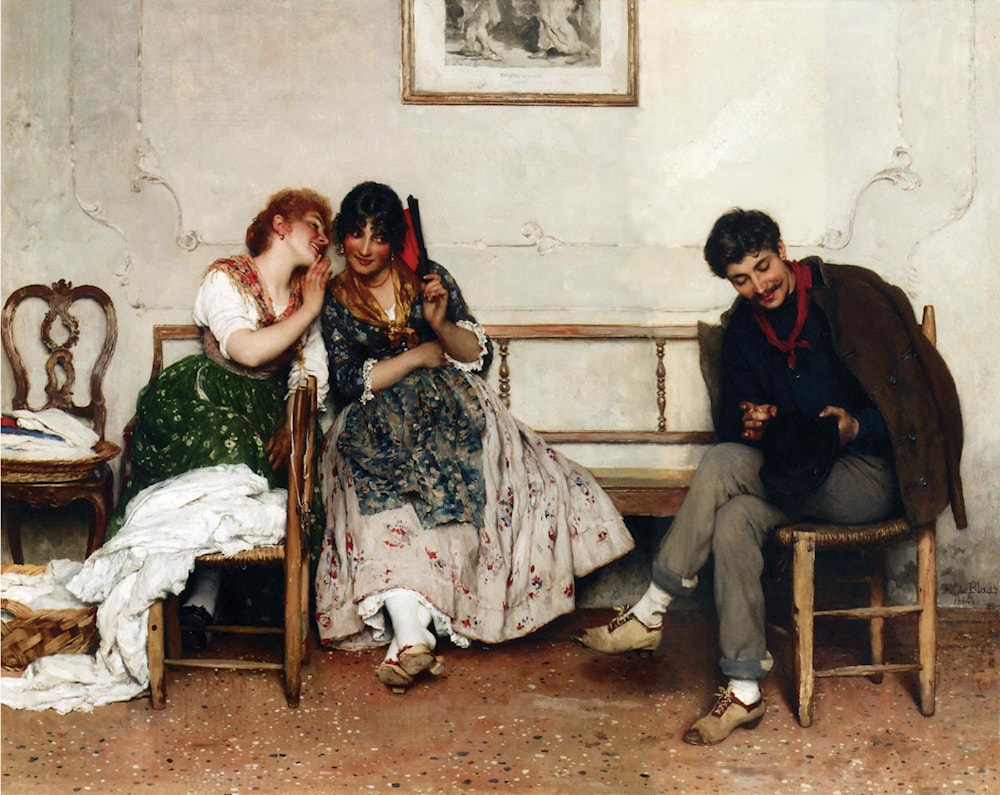Secret by Eugene de Blaas - Art Renewal Center
