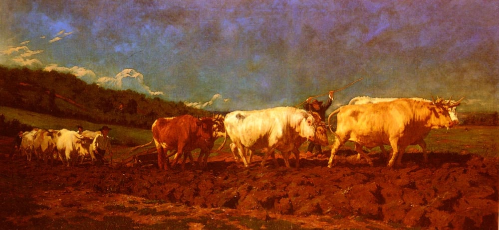 Le Labourage Nivernais: Le Sombrage by Rosa Bonheur - Art Renewal Center