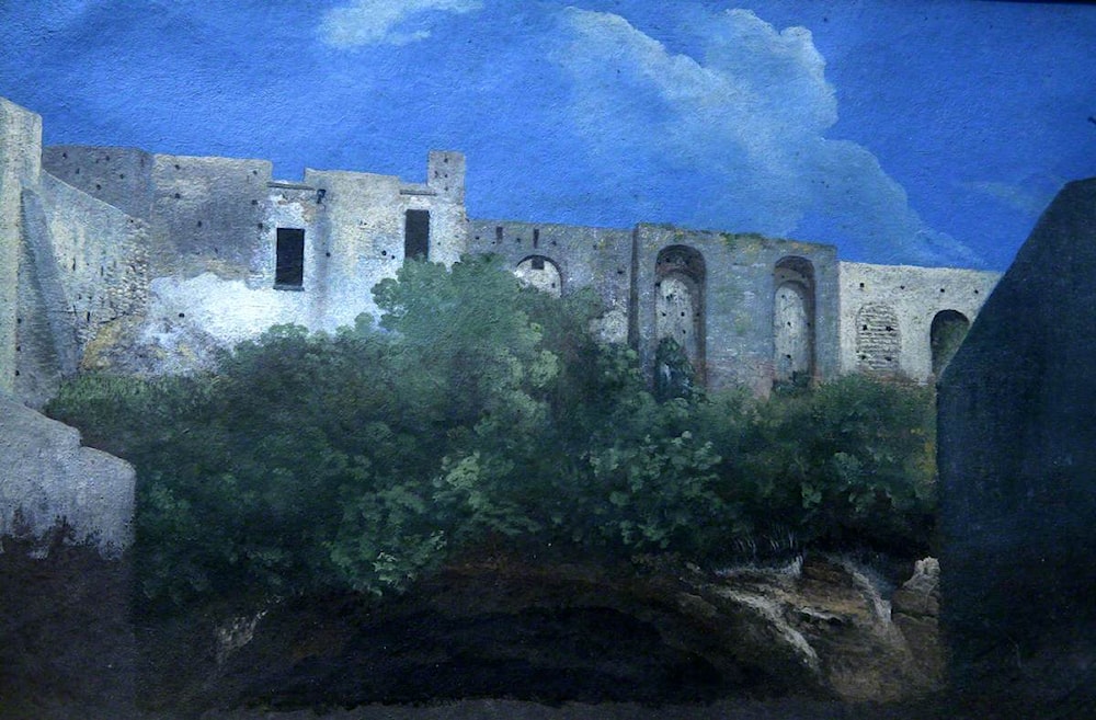 Ruins in Naples by Thomas Jones - Art Renewal Center