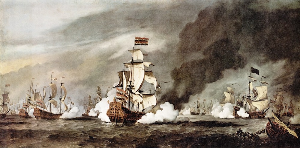The Battle of the Texel by Willem van de Velde the Younger - Art ...