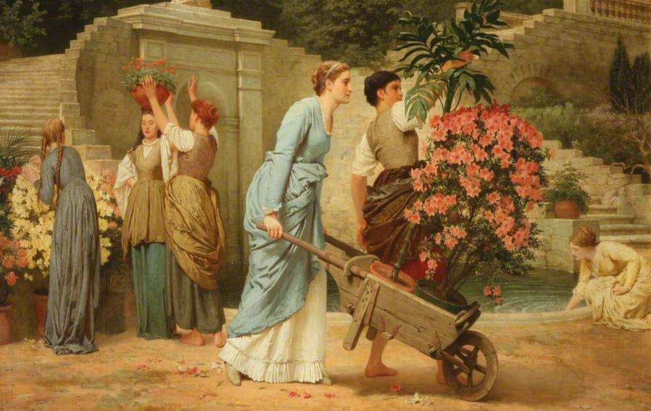 Playing at Work by Charles Edward Perugini - Art Renewal Center