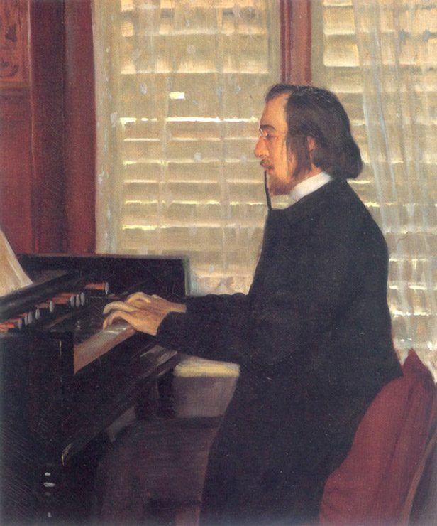 Portrait of Eric Satie by Santiago Rusiñol - 2 images - Art Renewal Center