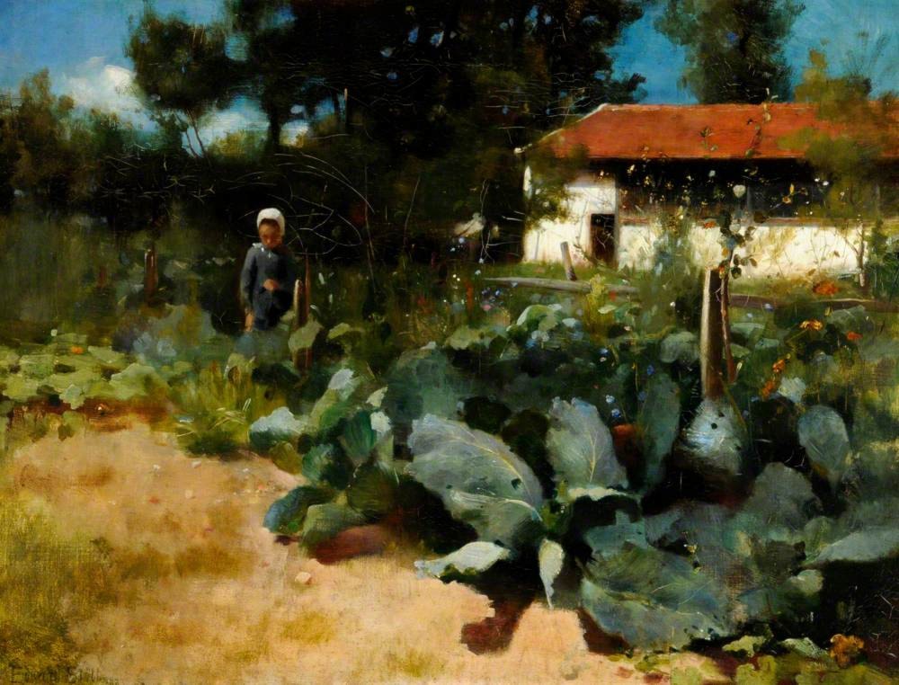 A French Kitchen Garden by Edward Stott - Art Renewal Center