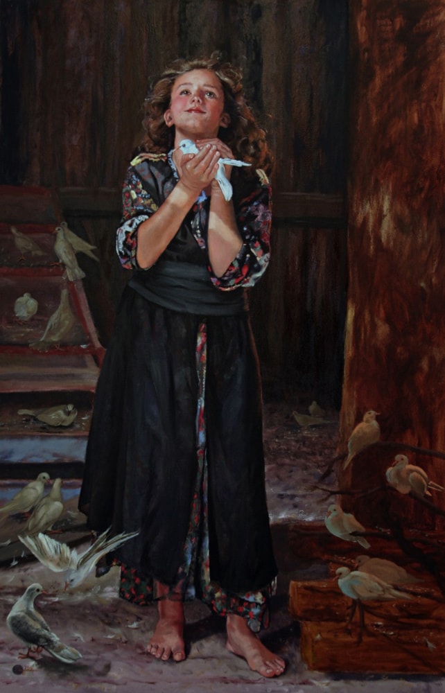 Noah's Daughter-in-law in the Dovecote by Mary Jane Q Cross - Art ...