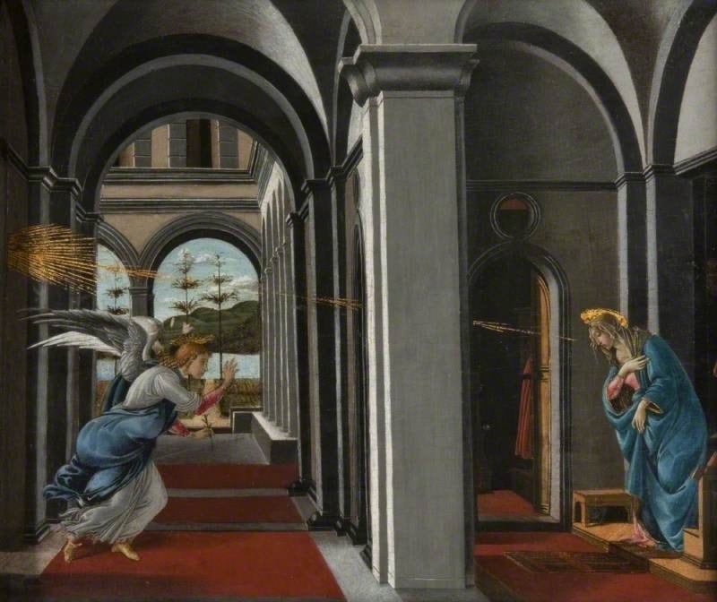 The Annunciation by Sandro Botticelli - Art Renewal Center