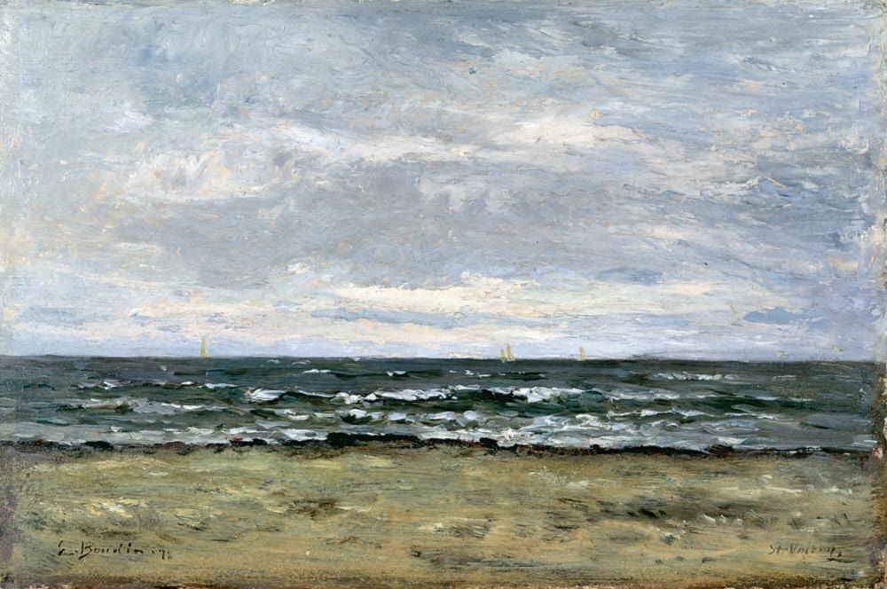 A Marine Scene by Eugene Boudin - Art Renewal Center