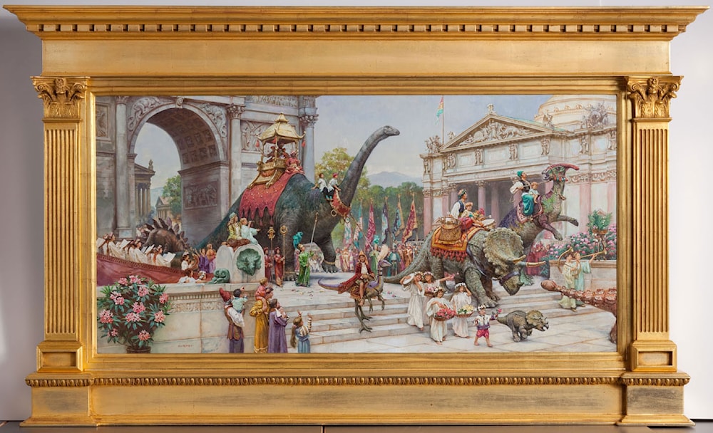 Dinosaur Parade by James Gurney - Art Renewal Center
