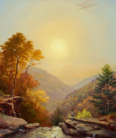 Kaaterskill Falls by James Gurney - Art Renewal Center
