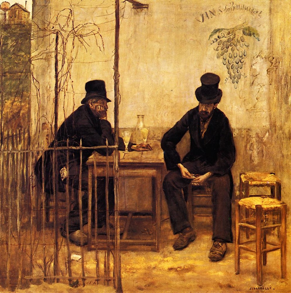 The Absinthe Drinkers by Jean Francois Raffaelli - Art Renewal Center