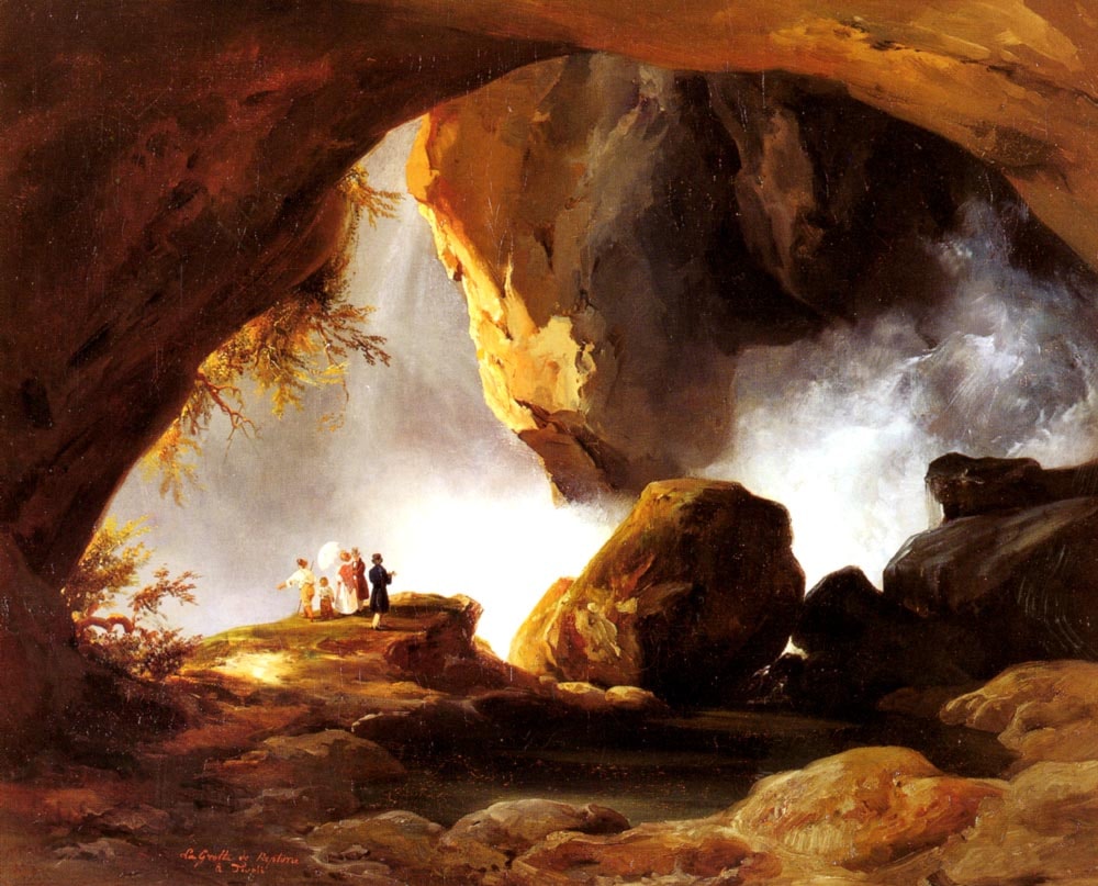 La Grotte De Neptune A Tivoli by Jean-Charles Joseph Remond - Art ...