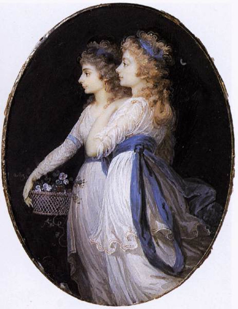 Georgiana, Duchess of Devonshire, with Lady Elizabeth Foster by Jean ...