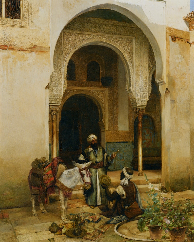 An Arab Merchant by Clement Pujol de Guastavino - Art Renewal Center