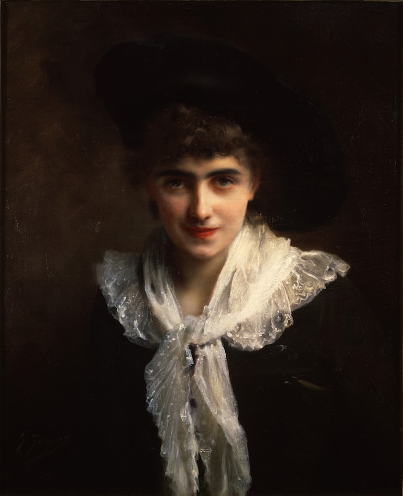 Portrait of Madame Roland by Gustave Jean Jacquet - Art Renewal Center