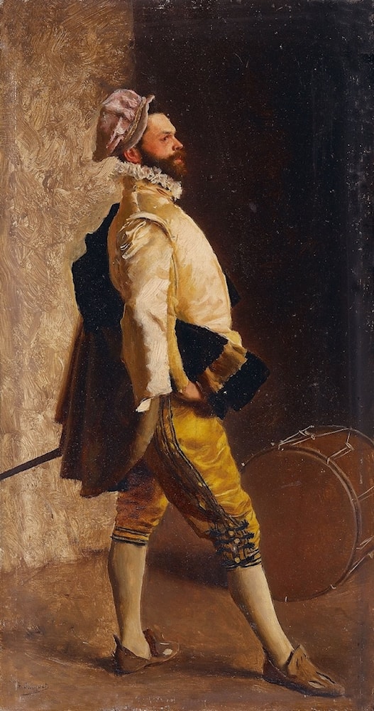 Standing Drummer by Gustave Jean Jacquet - Art Renewal Center