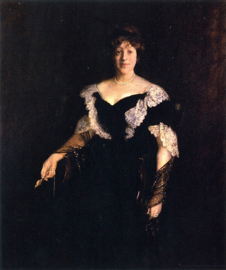 Portrait of Mrs. H. by William Merritt Chase - Art Renewal Center