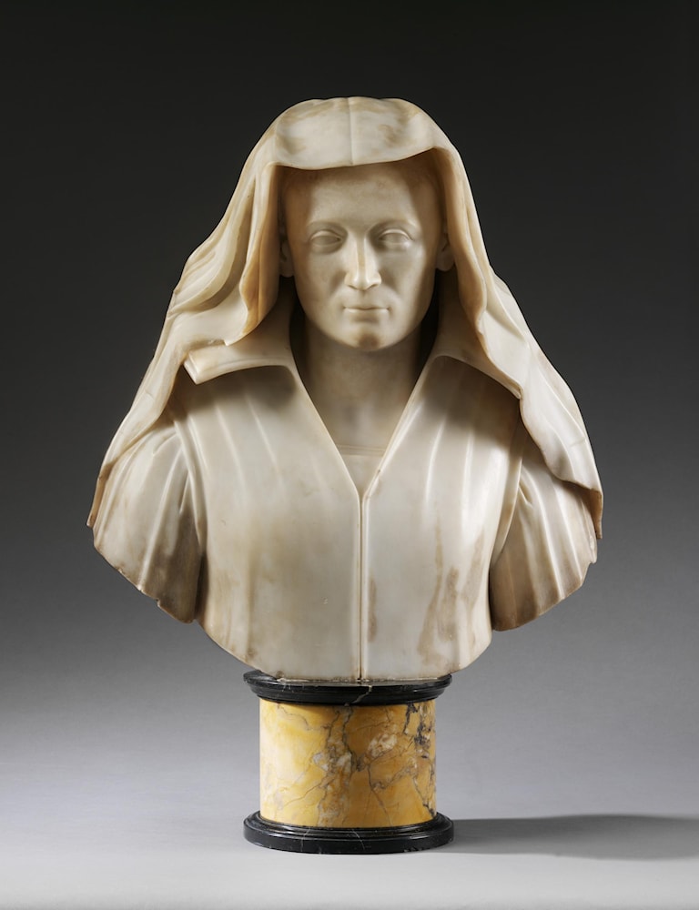 A Widowed Lady by Giuliano Finelli - 4 images - Art Renewal Center