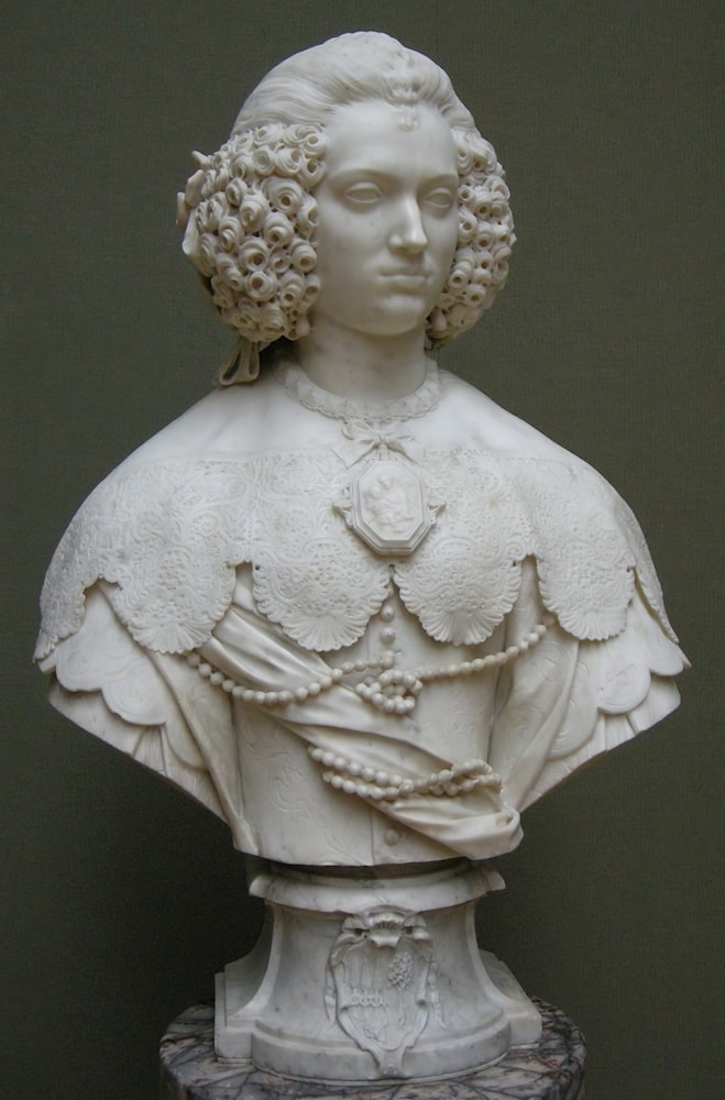 Bust of Maria Cerri Capranica by Giuliano Finelli - 2 images - Art ...