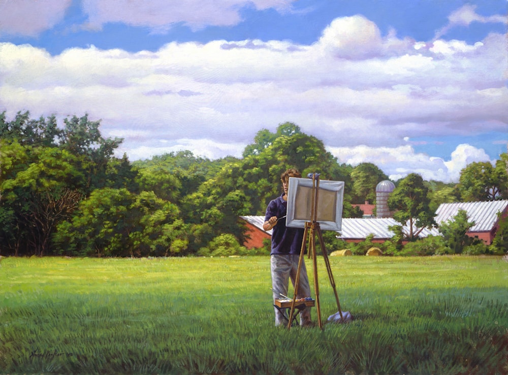Young Plein Air Painter by Garin Baker - Art Renewal Center