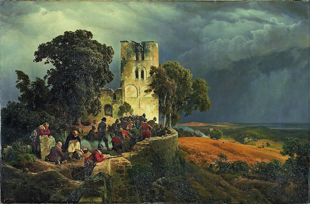 The Siege by Karl Friedrich Lessing - Art Renewal Center