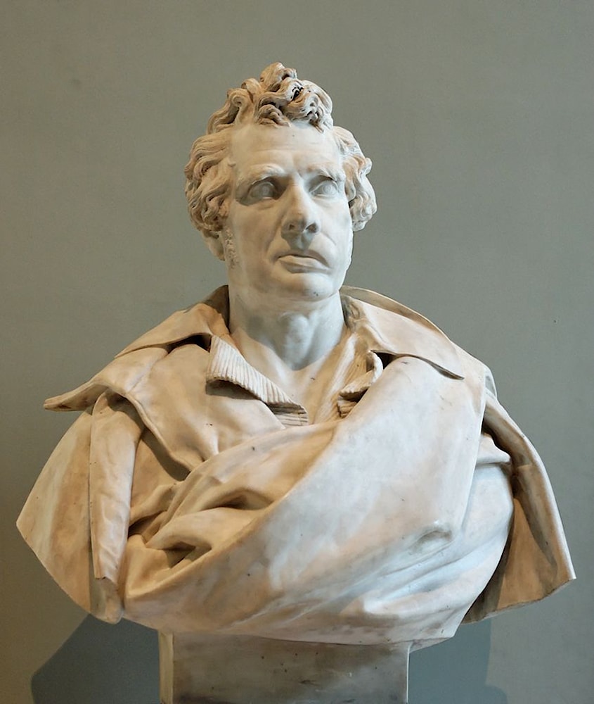 Bust of Jacques Louis David by François Rude - Art Renewal Center