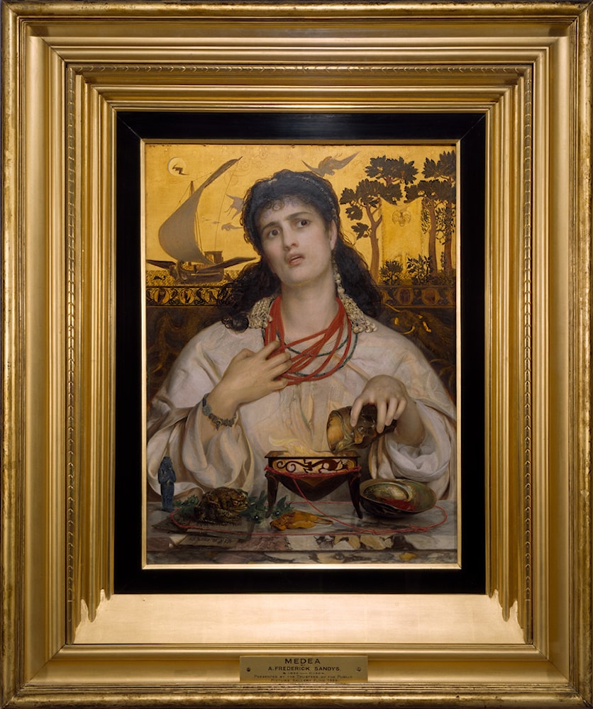 Medea by Anthony Frederick Sandys - 2 images - Art Renewal Center