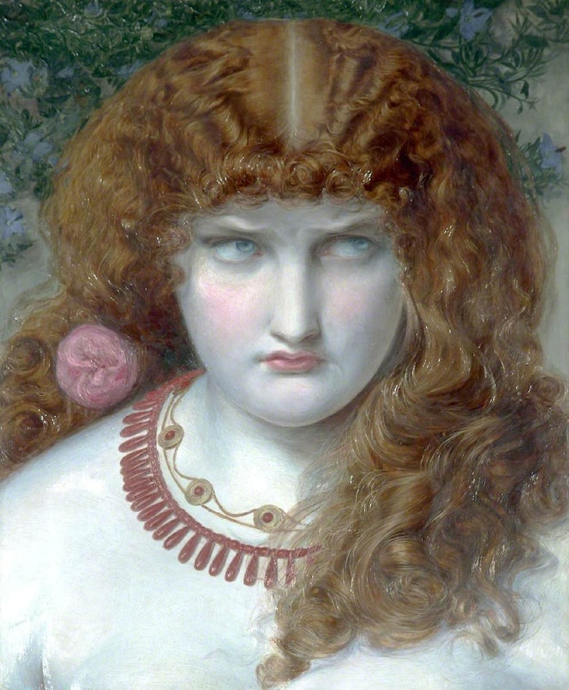 Helen of Troy by Anthony Frederick Sandys - 2 images - Art Renewal Center