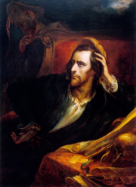 Faust in His Study by Ary Scheffer - Art Renewal Center