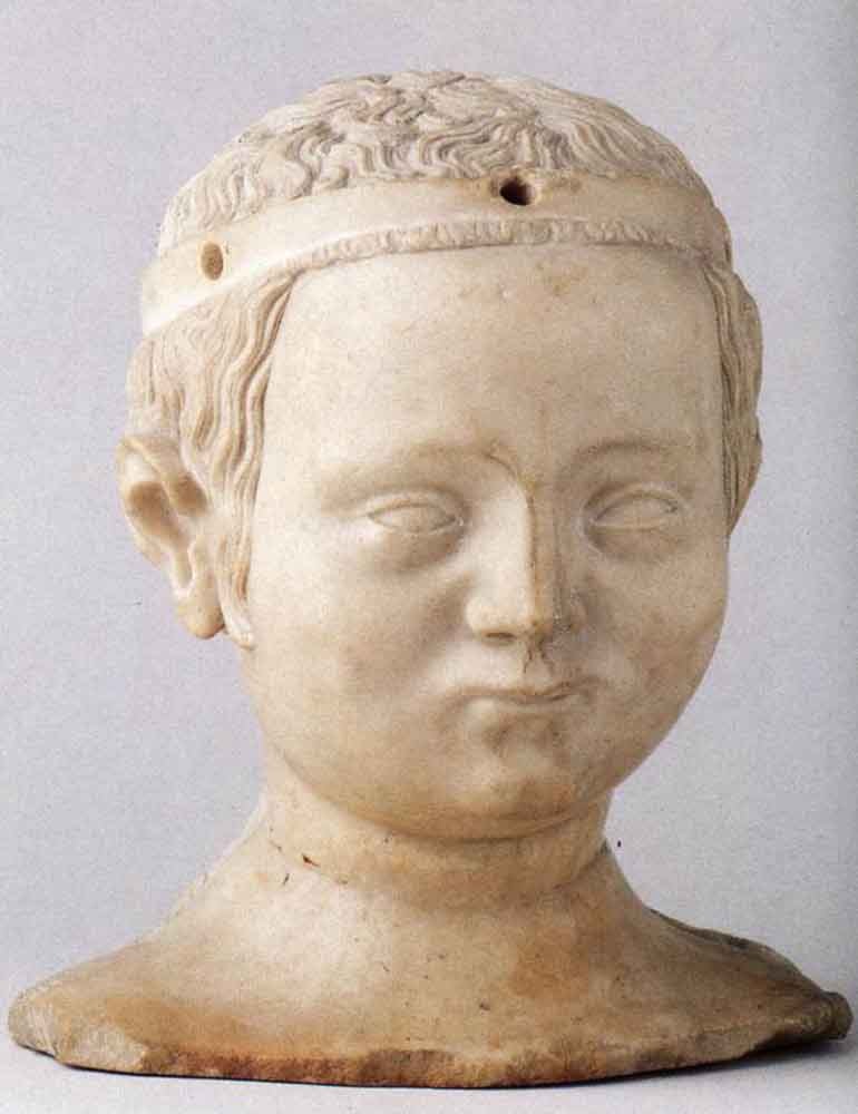 Head of Bonne de France by Jean De Liege - Art Renewal Center