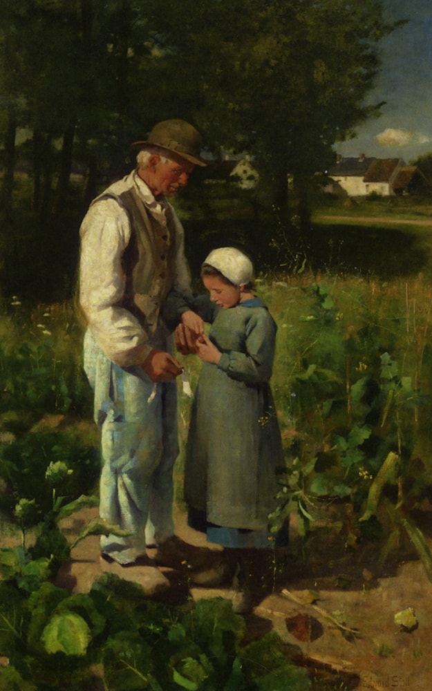 In the Fields by Edward Stott - Art Renewal Center