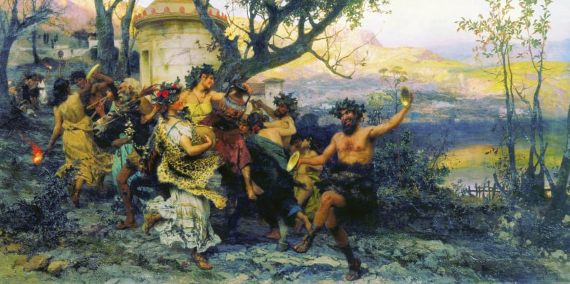 The Feast of Bacchus by Henryk Hector Siemiradzki - Art Renewal Center