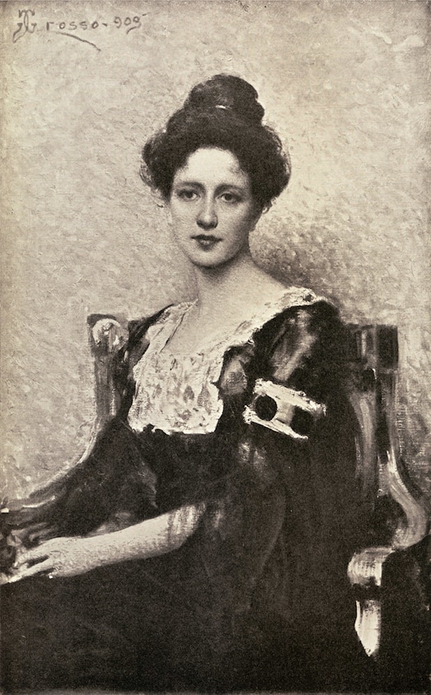 Ritratto Della Signorina Olga Sassetti by Giacomo Grosso - Art Renewal ...
