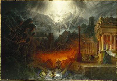 The Destruction of the Temple by Samuel Colman - Art Renewal Center
