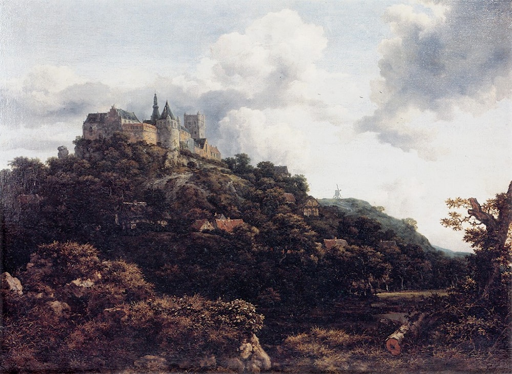 Bentheim Castle by Jacob van Ruisdael - Art Renewal Center
