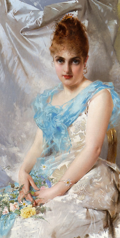 A Spring Beauty by Vittorio Matteo Corcos - Art Renewal Center
