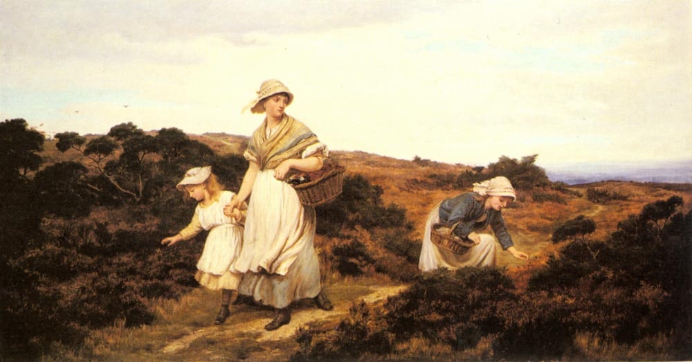 Picking Berries by Frederick Albert Slocombe - Art Renewal Center