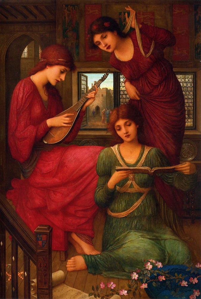 In the Golden Days by John Melhuish Strudwick - Art Renewal Center