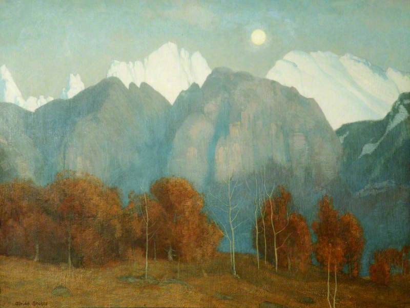 November in the Dolomites by Adrian Scott Stokes - Art Renewal Center